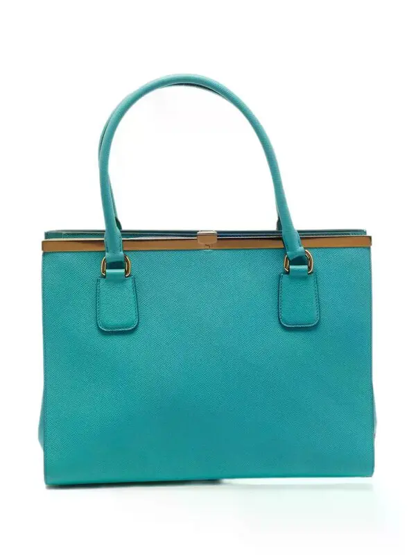 Dolce & Gabbana Large Eva Leather Tote Bag - Blue