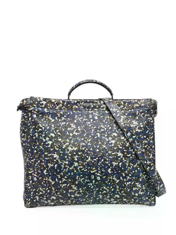 Fendi 2016 Peekaboo Leather Briefcase - Blue