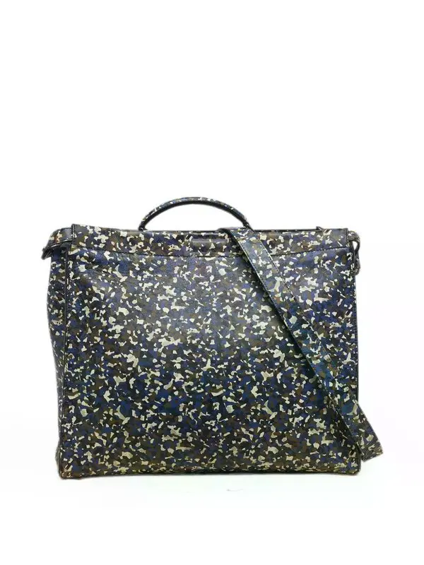 Fendi 2016 Peekaboo Leather Briefcase