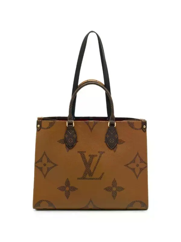 LOUIS VUITTON Monogram Giant Reverse Onthego Tote Bag - Brown
