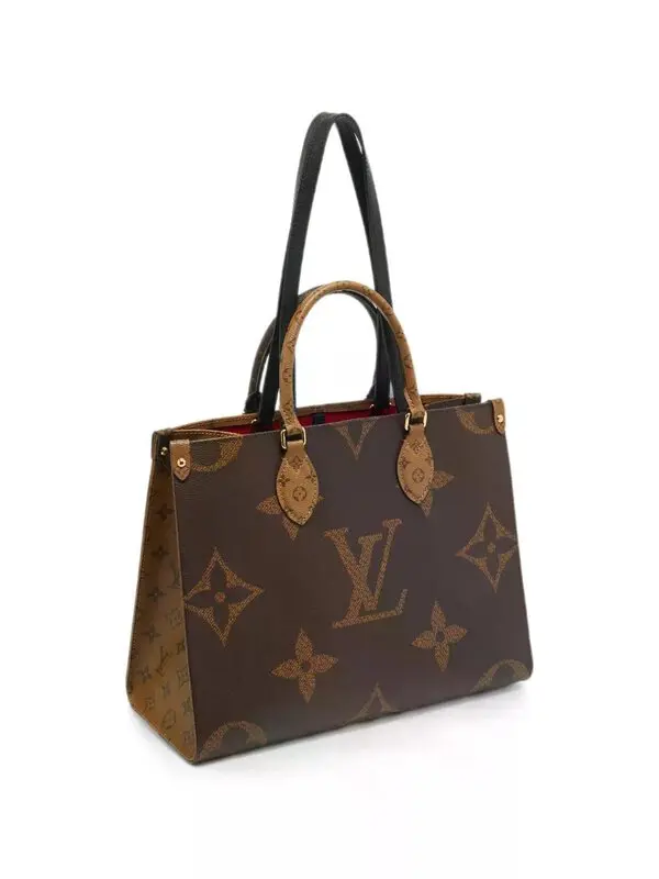 LOUIS VUITTON Monogram Giant Reverse Onthego Tote Bag - Brown