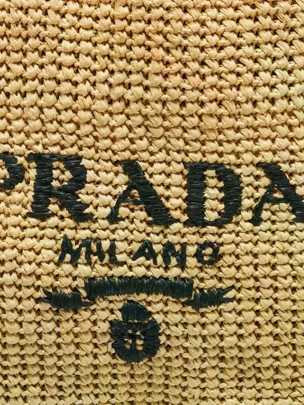 Prada Raffia Tote Bag