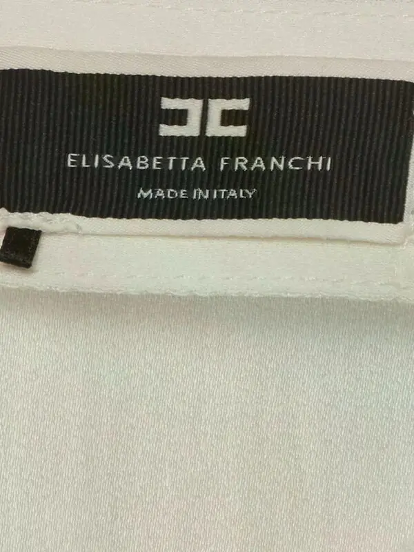 Elisabetta Franchi Asymmetrical Draped Mini Dress