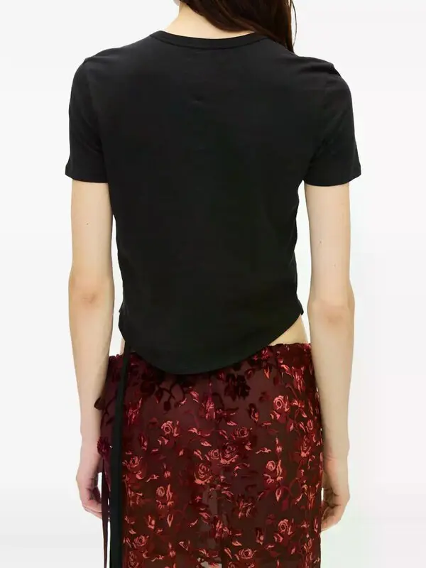 ANN DEMEULEMEESTER Cotton Embroidered Logo T-shirt