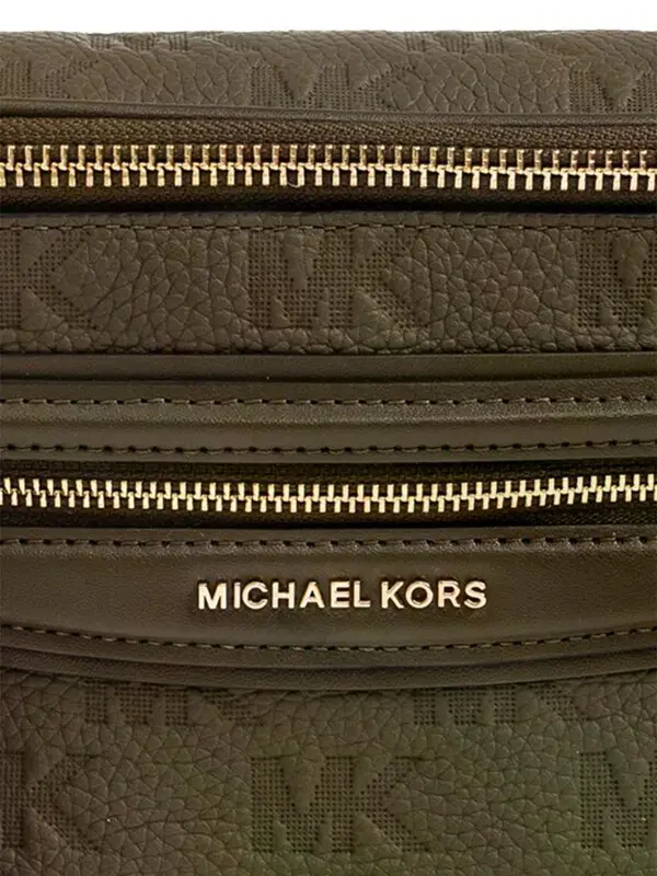 Michael Kors Jet Set Travel Logo-embossed Leather Belt Bag