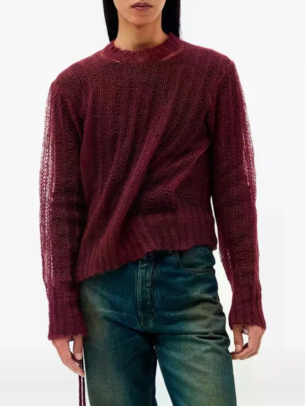 ANN DEMEULEMEESTER Open-knit Levar Sweater