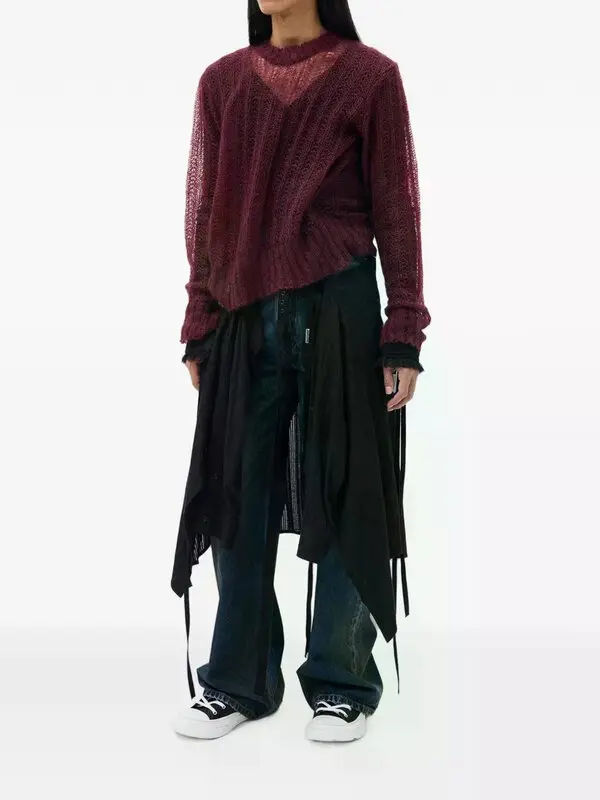 ANN DEMEULEMEESTER Open-knit Levar Sweater
