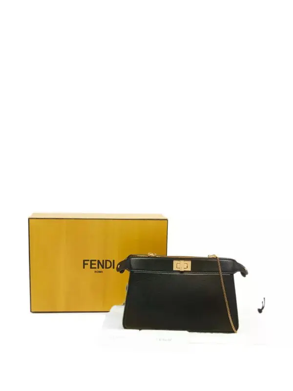Fendi 2020 Peekaboo Iseeu Chain Cross Body Bag