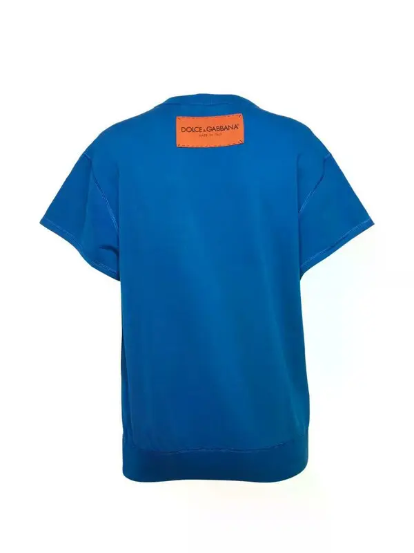 Dolce & Gabbana Logo-appliqué Cotton T-shirt