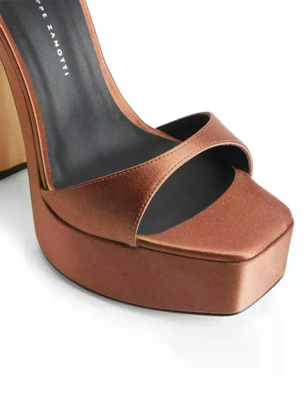 GIUSEPPE ZANOTTI Sylvy Satin Platform Sandals