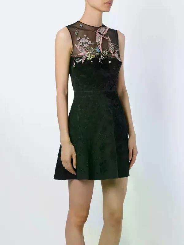 Valentino Garavani Landscape Embroidered Dress
