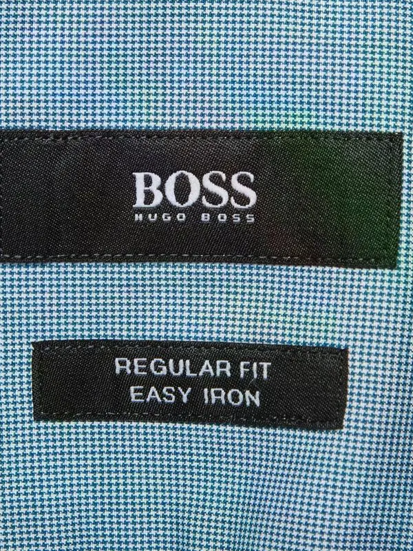 BOSS Eliott Micro-houndstooth Pattern Shirt