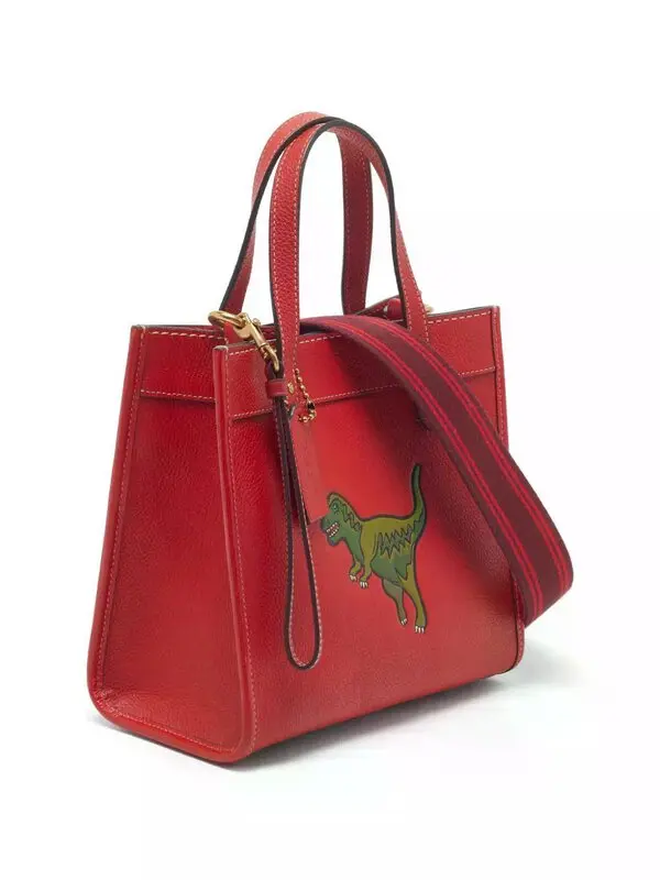 COACH Leather Rexy Tote Bag - Red