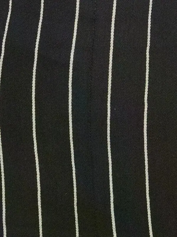 Emporio Armani Striped Wool Midi Skirt