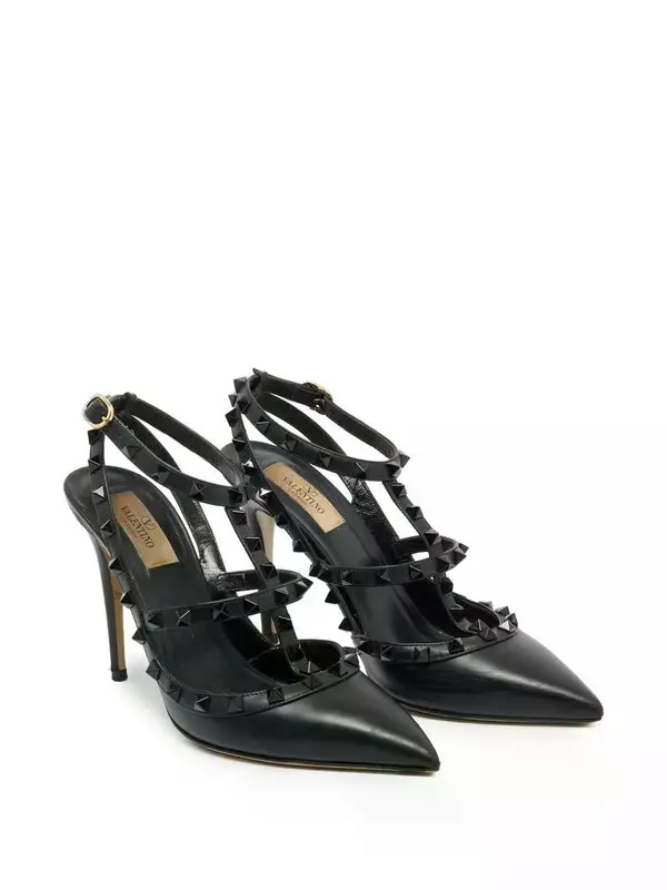 Valentino Garavani Rockstud Cage Pumps - Black