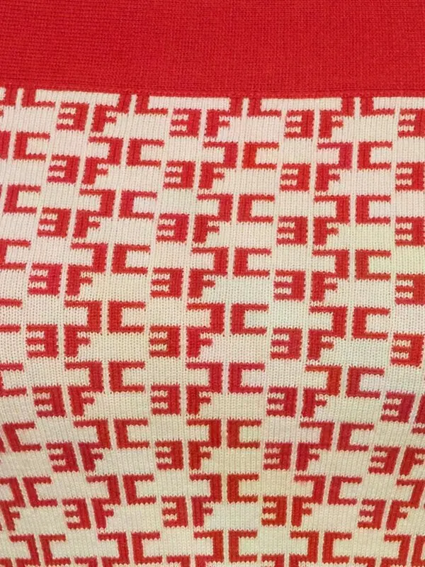 Elisabetta Franchi Monogram Jacquard Knit Set