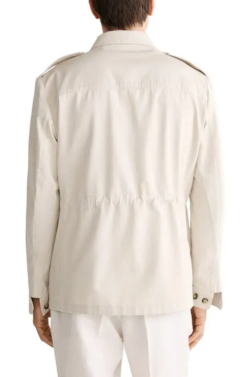 Mango Slim Fit Cotton Jacket