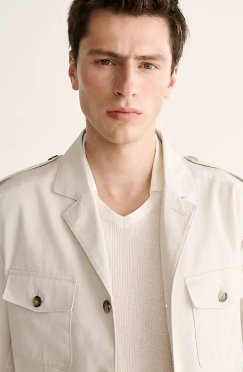 Mango Slim Fit Cotton Jacket
