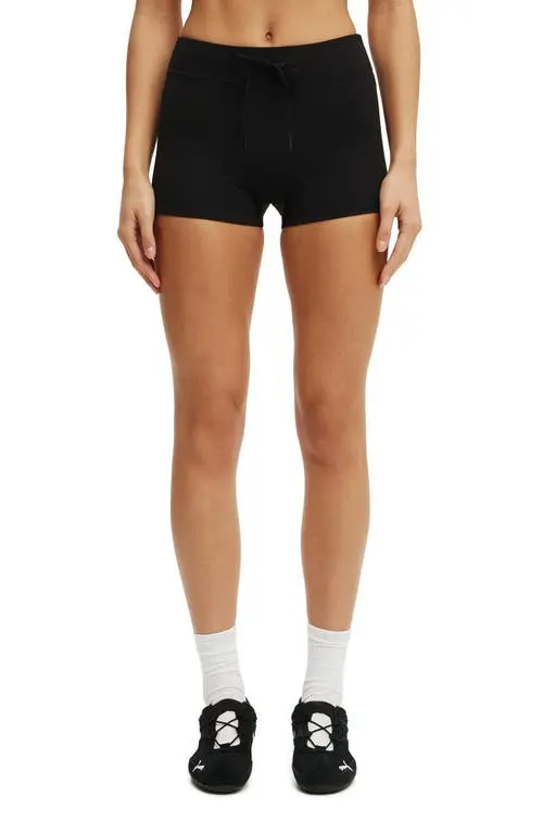 Cotton:on Active Ultra Soft Tie Front Micro Short - Black