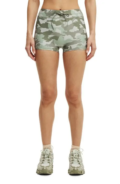 Cotton:on Active Ultra Soft Tie Front Micro Short - Camo
