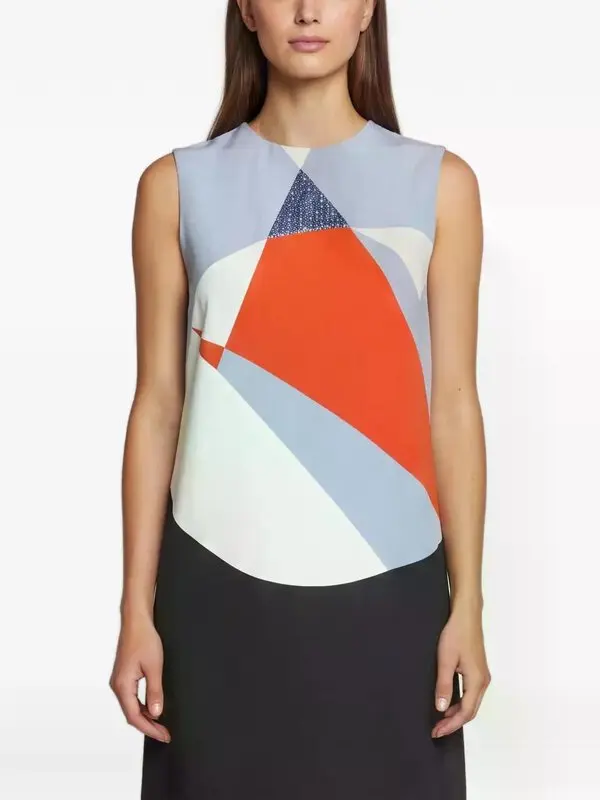 Victoria Beckham Colorblock Shift Mini Dress