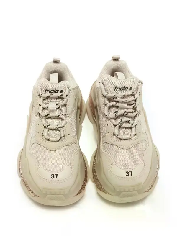 Balenciaga Triple S Clear Sole Sneakers - Neutrals