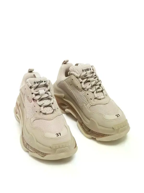 Balenciaga Triple S Clear Sole Sneakers - Neutrals