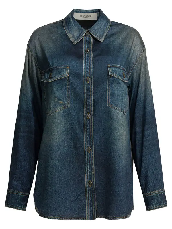 GOLDEN GOOSE Patty' Casual Shirt - Blue