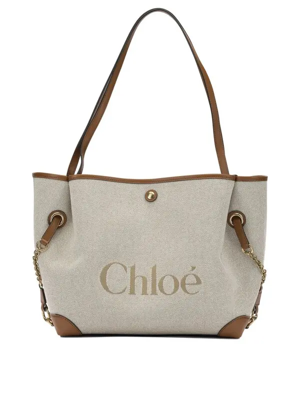 Chloé Clover' Large Shoulder Bag - Brown