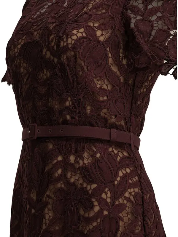 SELF-PORTRAIT Lace Midi Dress