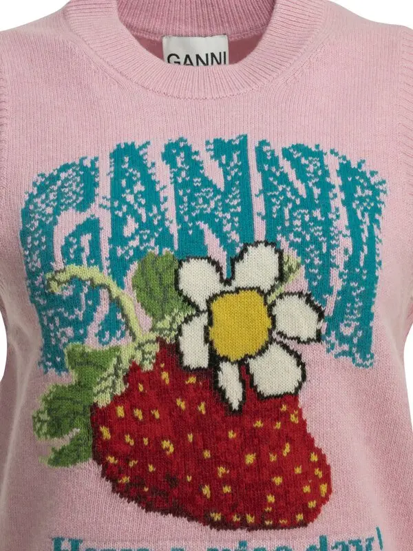 GANNI Strawberry' Vest