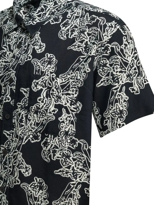 NN.07 Deon Printed Viscose Twill Casual Shirt