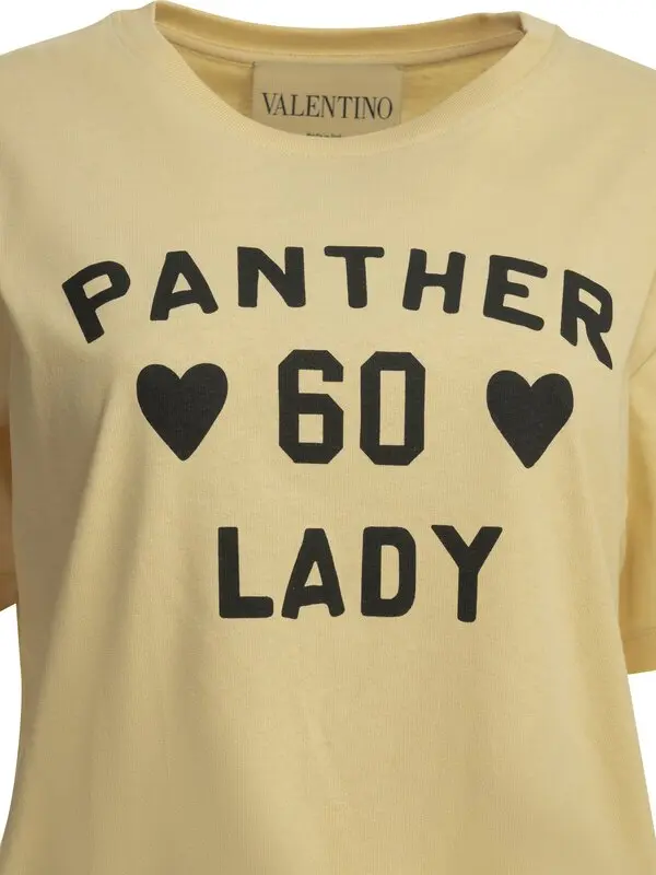 Valentino Garavani Panther Lady' Crew Neck T Shirt