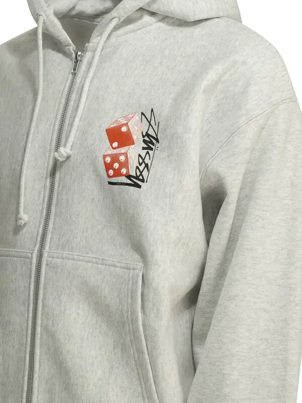 StÜssy Full Zip Hoodie With Graphic Detail