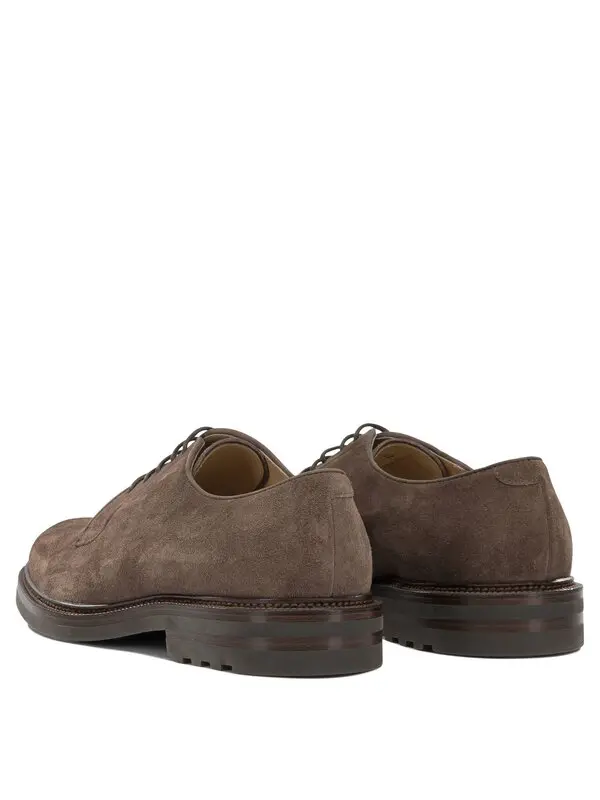 Brunello Cucinelli Suede Derby Lace-up Brogues