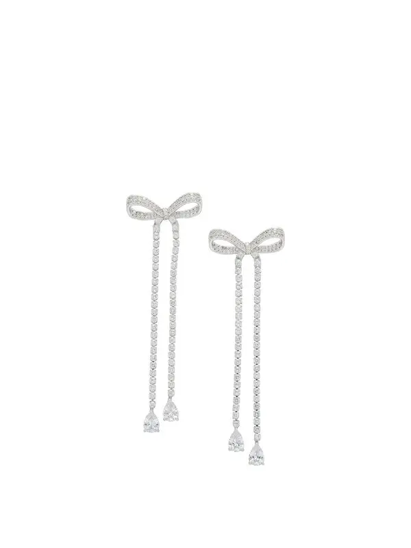 SELF-PORTRAIT Dangling Earrings With Crystals