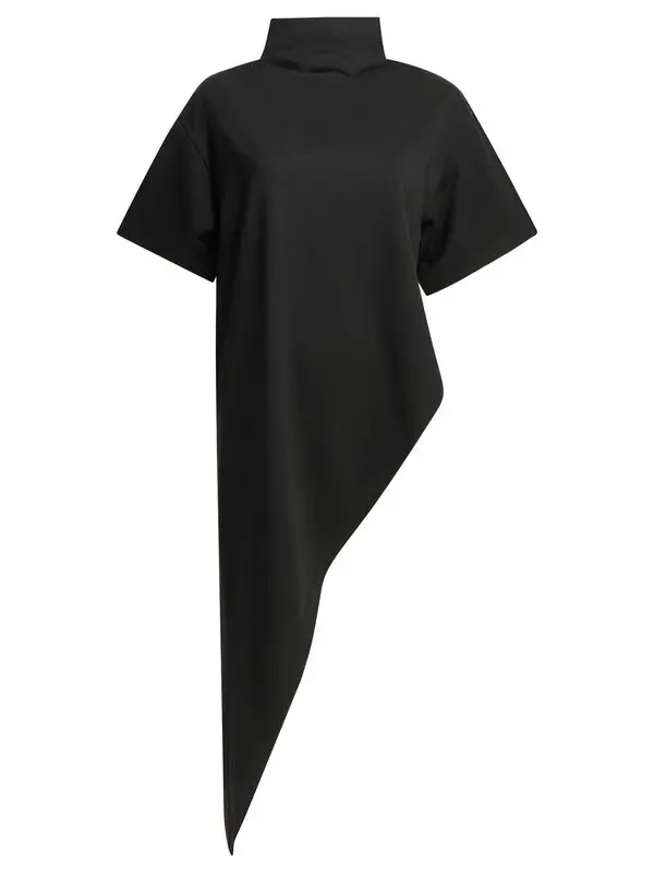 Alaïa Triangle' Mock Neck T Shirt - Black