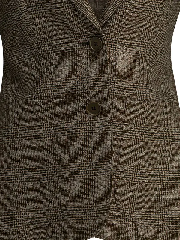 Burberry Wool And Linen Blend Blazer