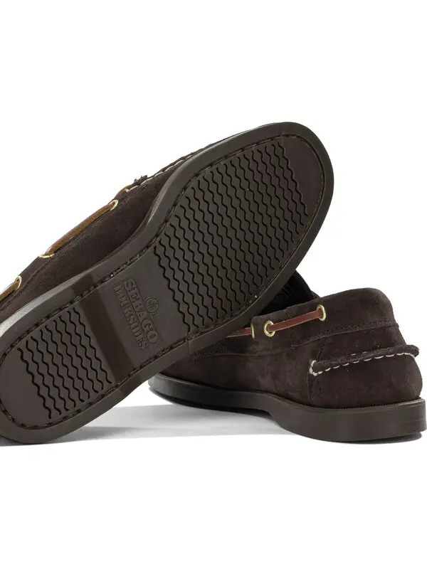 SEBAGO Portland Artisan" Suede Lace-up Loafers