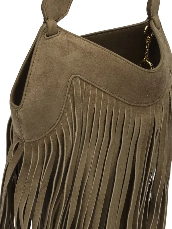 Khaite Nano Lotus Fringe' Small Shoulder Bag