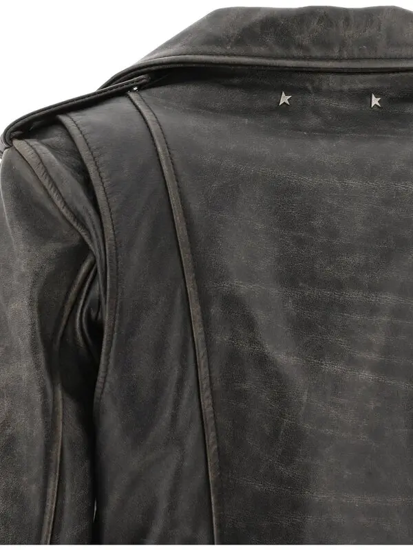 GOLDEN GOOSE Chiodo Destiny' Leather Jacket