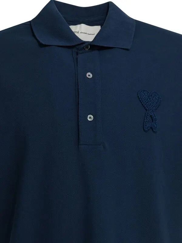 AMI Paris Polo Shirt With Buttons And Logo