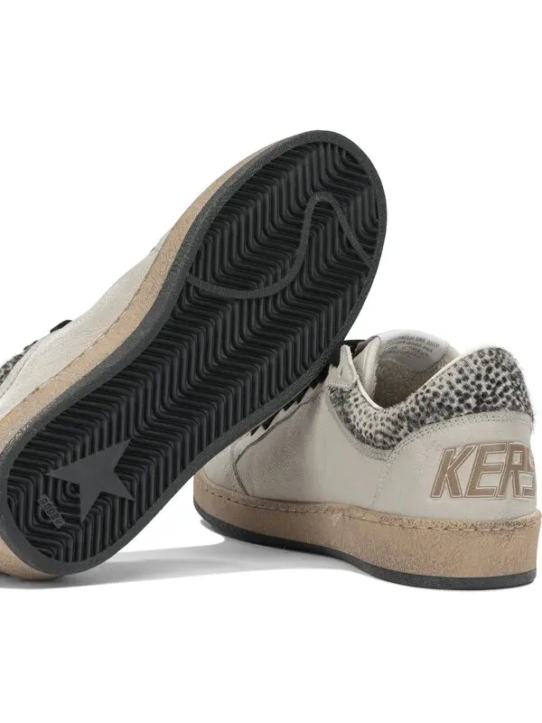 GOLDEN GOOSE Ball Star Low Top Sneakers With Pony Skin Detail