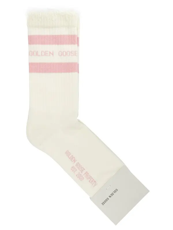 GOLDEN GOOSE Distressed Sports Socks
