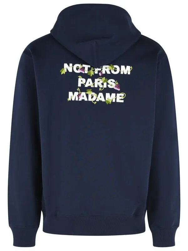 Drole De Monsieur Vine Slogan' Cotton Sweatshirt