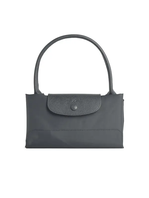 Longchamp Bag With 'l Le Pliage One' Handle In Tela Anthracite
