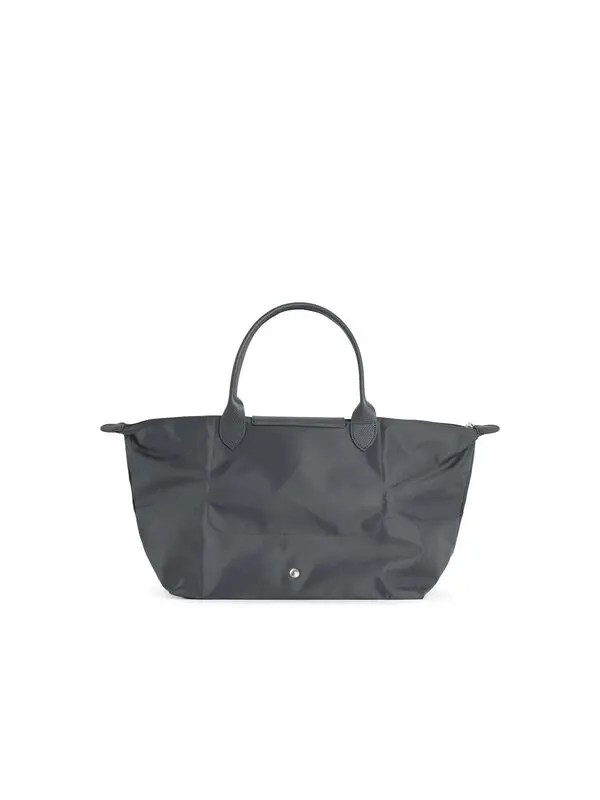 Longchamp Bag With 'l Le Pliage One' Handle In Tela Anthracite