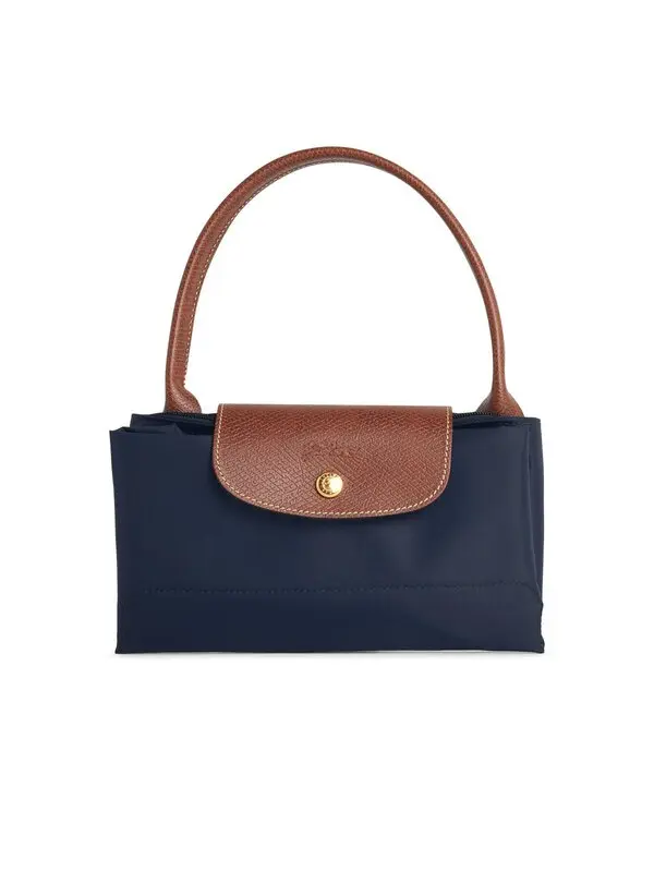 Longchamp Bag With 'l Le Pliage Original' Handle In Tela 'marine