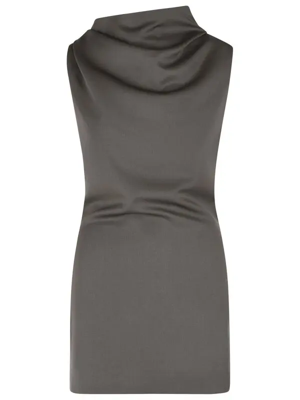 Khaite Astor Mini Dress In Virgin Wool