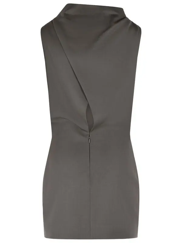 Khaite Astor Mini Dress In Virgin Wool